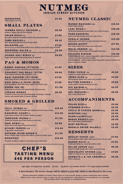 Nutmeg Street Kitchen - Indian Restaurant, Bristol